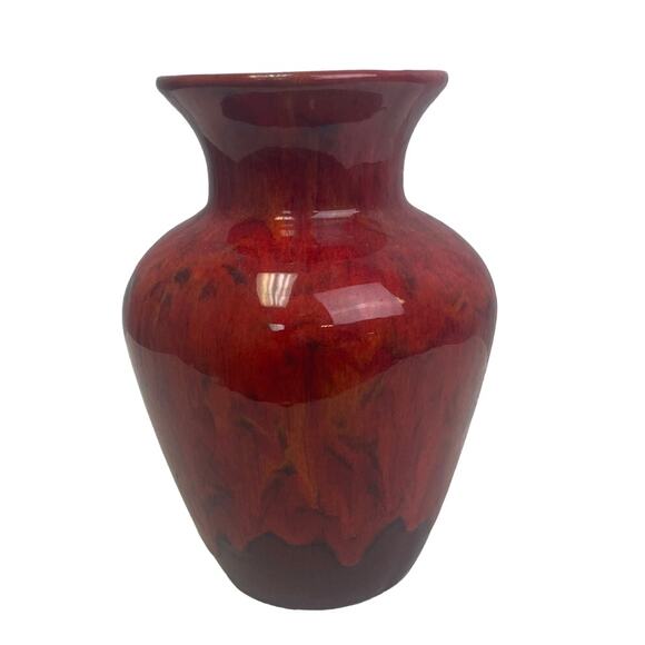 Vintage | Accents | Vintage Classic Shape Red Paint Drip Ceramic Made ...